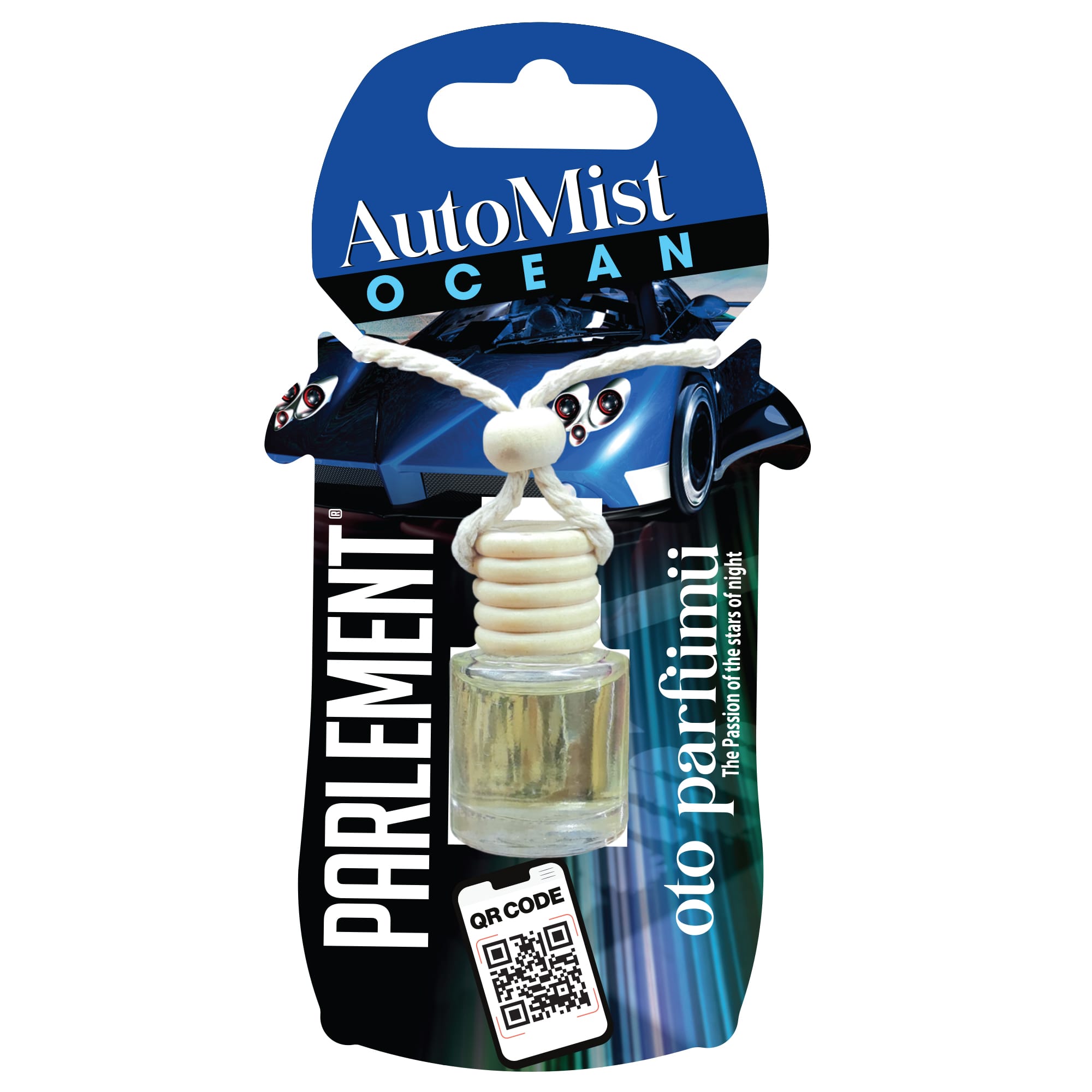 Parfum auto Ocean- Crazy 4 Led Sticluta de parfum auto 8 ml Ocean