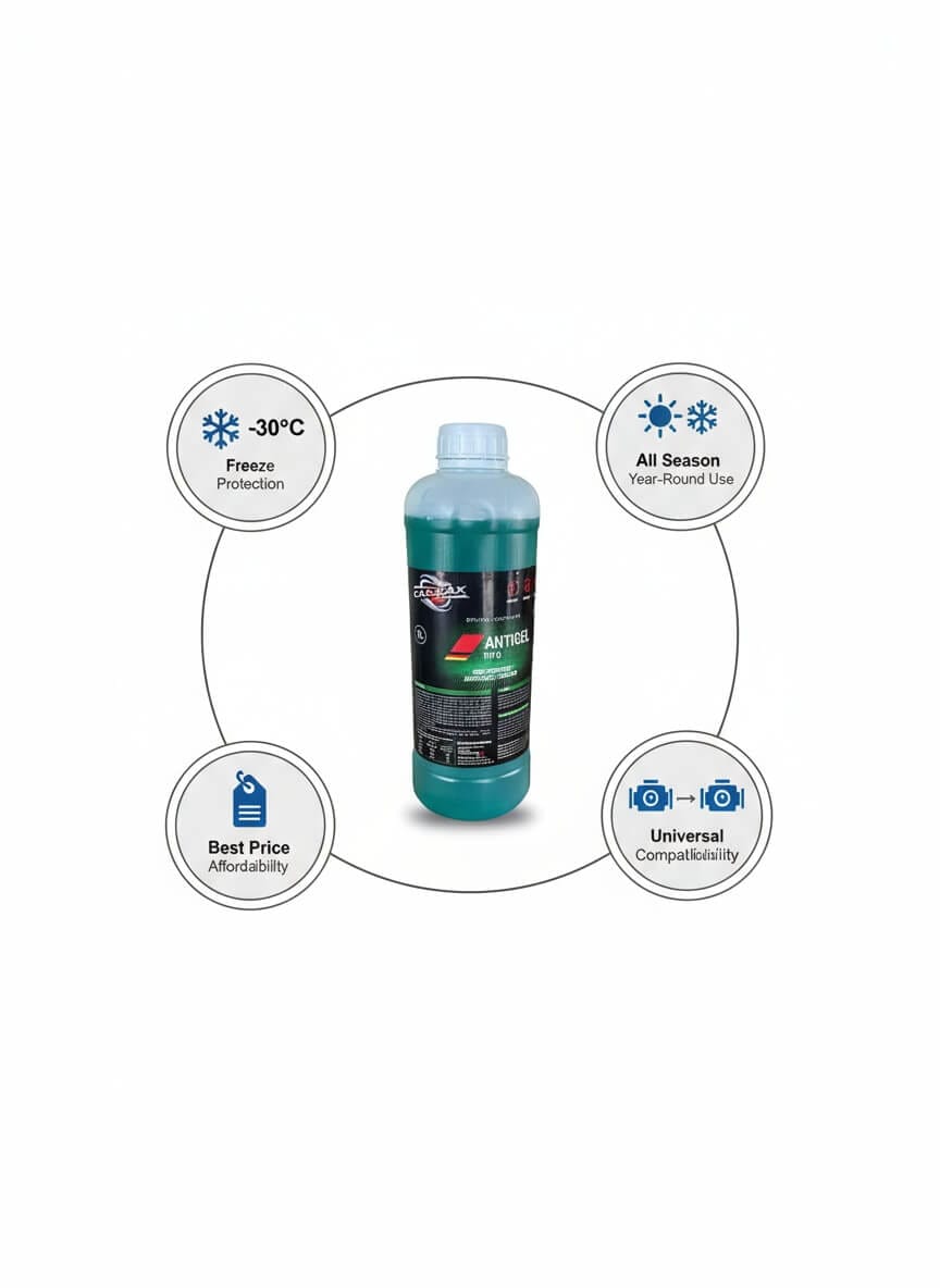 Antigel Tip D - 1L Concentrat Verde - Protecție -30°C CARMAX