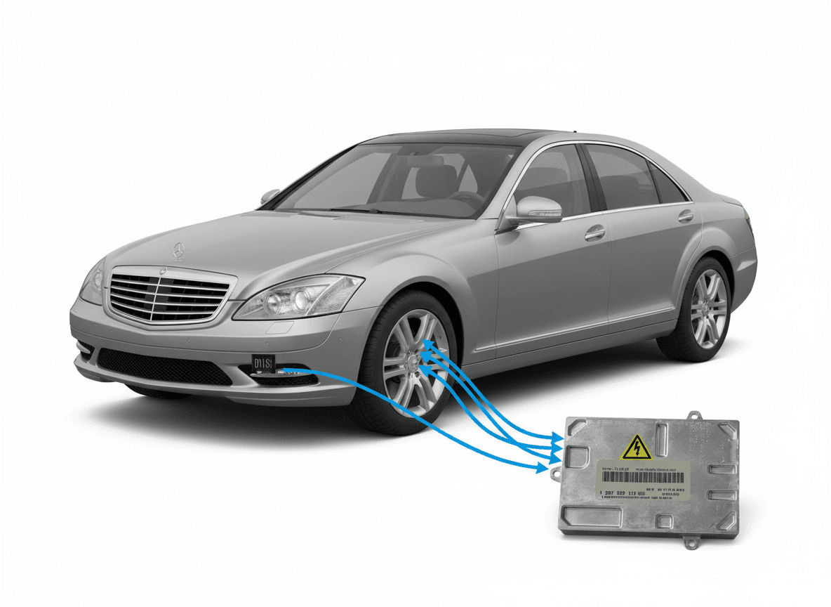 A2168203585 Modul Far Mercedes W221 W216 130732911801